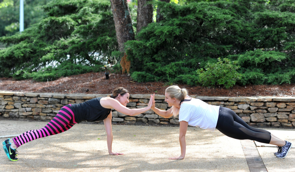 Partner Ab Workouts with Premier Protein - Happily Hughes | Atlanta ...